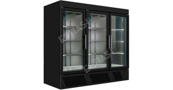Freezer display cabinet with 3 doors